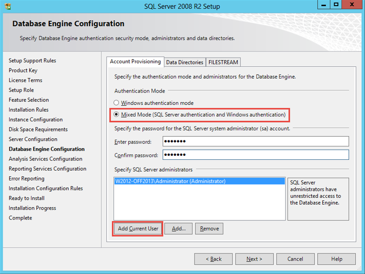 SQLServer 2008 R2 설치 및 구성